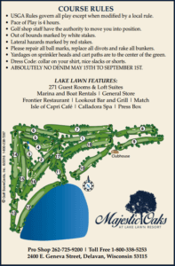 Map & Scorecard - Lake Lawn Resort