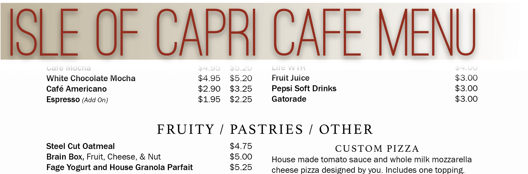 Isle of Capri Café - Lake Lawn Resort